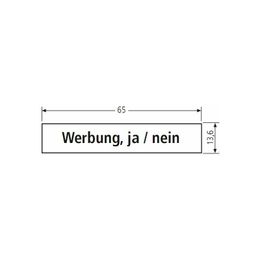 Namensschildeinlage Werbung Ja / Nein 97-9-87252 5 Stück - Renz