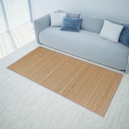 MAISONCHIC - Teppich,Wohnzimmer Teppiche,Fußmatte Bambus Braun Rechteckig 80x200 cm VESS406724