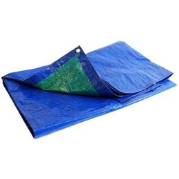 Plane für Malerarbeiten 4x5 m Tecplast 150PE - Blau und Grün - Hohe Qualität - Schutzplane Malerarbeiten für Böden und Möbel