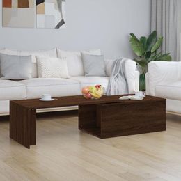 MAISONCHIC Couchtisch,Beistelltisch,Kaffeetisch,Sofatisch Braun Eichen-Optik 150x50x35 cm Holzwerkstoff -30969