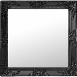 Wandspiegel Spiegel Badzimmer Spiegel im Barock-Stil 60 x 60 cm Schwarz BNTED428844 MAISONCHIC