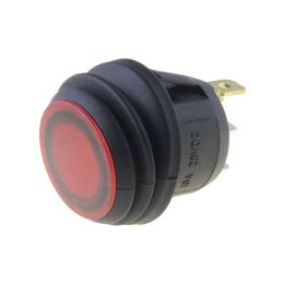 Einpoliger AUS-(EIN)-Drucktaster Leuchtend rote Led 24Vdc IP65