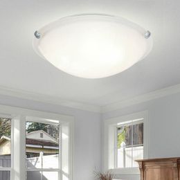 Decken Strahler rund Glas Lampe weiß Alabaster Design Leuchte Wohn Zimmer Beleuchtung Globo 4078