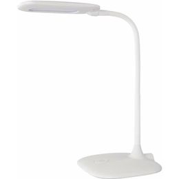 EMOS - dimmbare led Tischlampe stella 6,5W, Helligkeit max. 400lm, Lichtfarbe 4000K, flexibler Arm, 1,7m Netzkabel, weiß, Z7602W