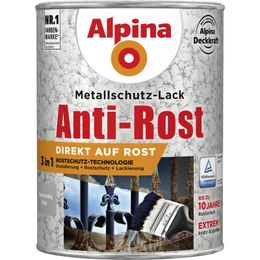 Alpina - Metallschutz-Lack Hammerschlag 25 l silber Metallack Schutzlack