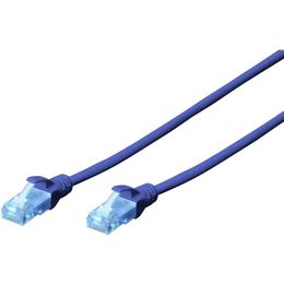 DK-1512-010/B RJ45 Netzwerkkabel, Patchkabel cat 5e u/utp 1.00 m Blau verdrillte Paare 1 St. - Digitus