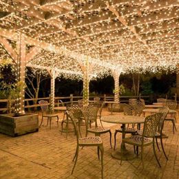 Lichterketten, Karneval, Hochzeit, Außen- und Innengartenbeleuchtung – 50 m, 400 LEDs