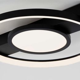 Briloner - led Deckenleuchte Wohnzimmerlampe Deckenlampe Esszimmerleuchte, Metall Kunststoff schwarz, dimmbar Memoryfunktion, 33W 2200 lm 3000K