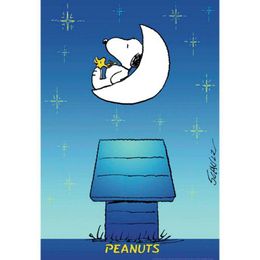 Poster Snoopy & Woodstock (Mond) - PEANUTS