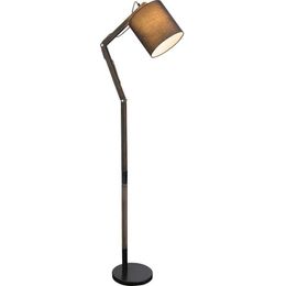 etc-shop Gelenk Steh Lampe verstellbar Fernbedienung Holz Leuchte dimmbar im Set inkl. rgb led Leuchtmittel
