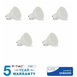 V-TAC - 5 gu 10 spotlight lamps 5 Watt chip samsung 110° -Hot