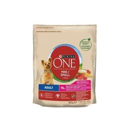 Purina - One Mini Adult Rind, Reis – Trockenfutter für Hunde – 800 g