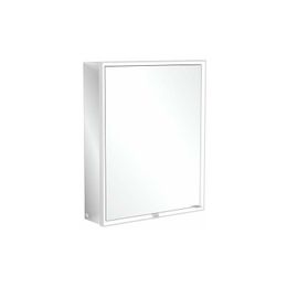 Villeroy & Boch Villeroy&boch - My View Now, Spiegelschrank für Aufputz mit Beleuchtung, 600x750x168 mm, mit Ein-/Ausschalter, Smart Home fähig, 1 Tür Anschlag