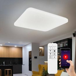 etc-shop - led Smart Home Decken Leuchte Stern Effekt Lampe Alexa app fernbedienung
