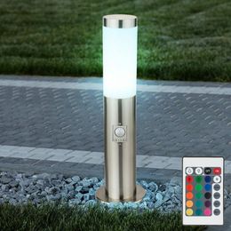 etc-shop - Stehlampe dimmbar mit Fernbedienung Gartenleuchte led Wegeleuchte Außenleuchte mit Bewegungsmelder, rgb Farbwechsel, 8,5W 806lm warmweiß,