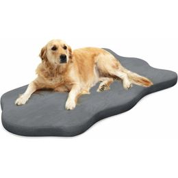 Costway Orthopädisches Hundebett, Hundekissen waschbar, Memory Foam Hundematte mit abnehmbarem Bezug, rutschfest, wasserdicht, für große, mittelgroße Hunde