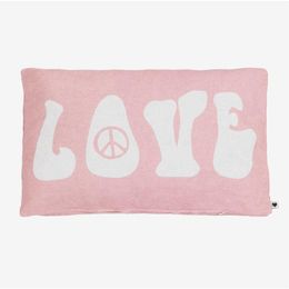 Sklum - Rechteckiger Kissenbezug aus Baumwolle (30x50 cm) Peace & Love a - a
