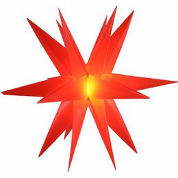 Spetebo - 3D led Stern in rot zum Hängen - 60cm - für Indoor und Outdoor
