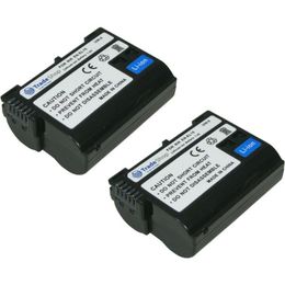 TRADESHOP Trade-shop - 2x Li-Ion Kamera-Akku 7V 2600mAh kompatibel mit Nikon WT-7, D780, D810E, D880, z 5, z 6, z 6 ii, z 7, z 7 ii Digitalkamera