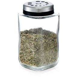 zeller - Ein Glasspender, ein Behälter für Gewürze, eine Glasschale für Salz und Pfeffer.