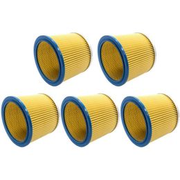 TRADESHOP Trade-shop - 5x Rund-Filter Lamellenfilter Patrone für Einhell sm 1100, sm 1100 ypl 1250, sm 20 21 30 31, SM-1100, smk 300/E, ss 1250 n SS1250N /