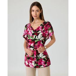 Couture Line Shirt mit Blüten-Print