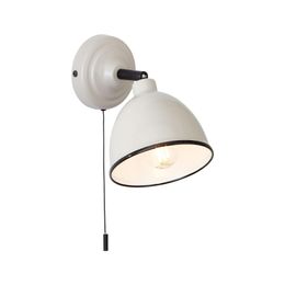 Brilliant Lampe Telio Wandleuchte Zugschalter grau/taupe 1x D45, E14, 28W, geeignet für Tropfenlampen (nicht enthalten) Mit Zugschalter