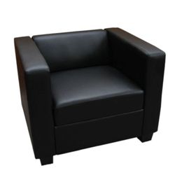 MCW Sessel Loungesessel Lille ~ Kunstleder, schwarz