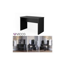 VICCO Universalhocker Bank schwarz - Frisiertisch Kommode Spiegel