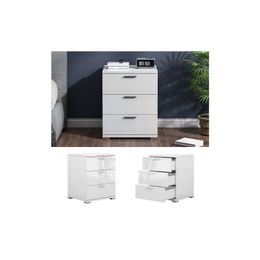 VICCO Nachtschrank Marseille 46,2 x 60 cm, Nachttisch mit 3 Schubfächer