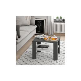 VICCO Couchtisch HOMER Anthrazit Weiß 60x60 cm Wohnzimmer Sofatisch Kaffeetisch