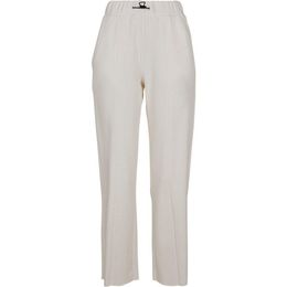 Urban Classics Stoffhose Urban Classics Damen Ladies Soft Interlock Pants (1-tlg), weiß