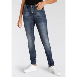 H.I.S. H.I.S 5-Pocket-Jeans macyHS ökologische, wassersparende Produktion durch Ozon Wash, blau