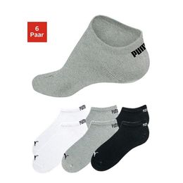 Puma Sneakersocken (6-Paar) in klassischer Form, grau|schwarz|weiß