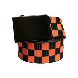 Urban Classics Hüftgürtel Urban Classics Unisex Check And Solid Canvas Belt 2-Pack, orange|schwarz