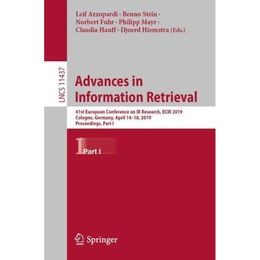 Springer International Publishing Advances in Information Retrieval, Kartoniert (TB)