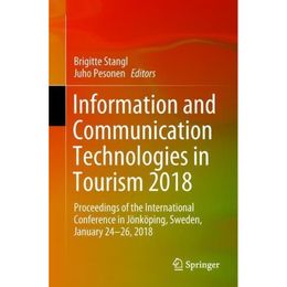 Springer Information and Communication Technologies in Tourism 2018, Kartoniert (TB)