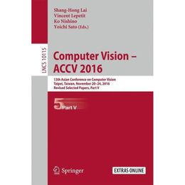 Springer International Publishing Computer Vision - ACCV 2016, Kartoniert (TB)