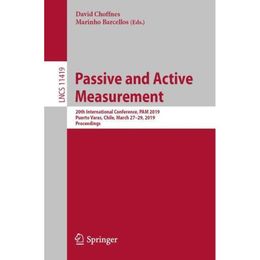 Springer International Publishing Passive and Active Measurement, Kartoniert (TB)
