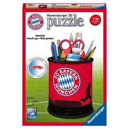 RAVENSBURGER VERLAG Ravensburger 3D Puzzle 11215 - Utensilo FC Bayern - 54 Teile - Stiftehalter für FC Bayern München Fans ab 6 Jahren, Schreibtisch-Organizer für Kinder