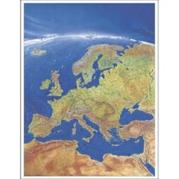 Stiefel Wandkarte Großformat Europa, Panorama, ohne Metallstäbe, Karte (im Sinne von Landkarte)