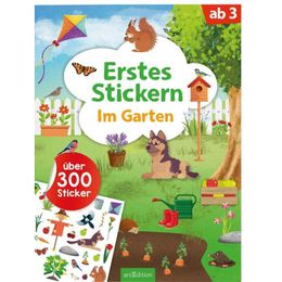 Ars Edition Erstes Stickern - Im Garten, Kartoniert (TB)