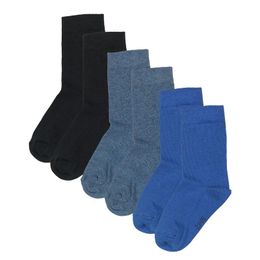 Ewers - Socken ESSENTIAL 6er-Pack in jeans/aqua/marine, Gr.27-30