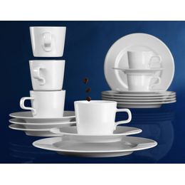 Kaffeeservice Seltmann Weiden "Geschirr-Set, Service No Limits" Geschirr-Sets Gr. 18 tlg., weiß Geschirr-Sets für 6 Personen