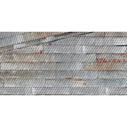 ARCHITECTS PAPER Fototapete "Metal Section Old" Tapeten Gr. B/L: 5 m x 2,5 m, grau (grau, silber) Fototapeten
