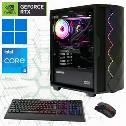 Hyrican Gaming-PC "GAMEMAX Diamond BK 7073" Computer Gr. Microsoft Windows 11 Home (64 Bit), 16 GB RAM 1000 GB SSD, schwarz Gaming PCs