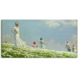 Wandbild Artland "Sommer. 1906" Bilder Gr. B/H: 150 cm x 75 cm, Leinwandbild Gruppen & Familien, 1 St., blau Kunstdrucke