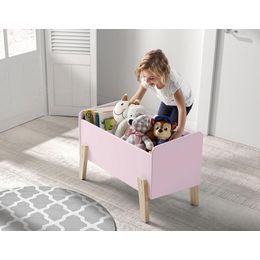 Spielzeugtruhe Vipack "Kiddy" Aufbewahrungsboxen Gr. B/H/T: 80 cm x 48 cm x 39 cm, rosa Baby Kinderzimmerdekoration