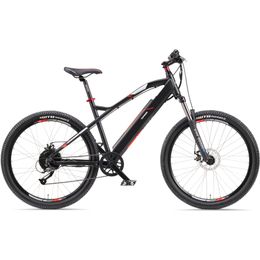 E-Bike Telefunken "M924" E-Bikes Gr. 48 cm, 27,5 Zoll (69,85 cm), grau (anthrazit, rot) E-Bikes