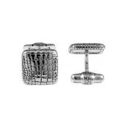 Manschettenknöpfe Baldessarini "Schmuck Geschenk, Cufflink Silber 925" silberfarben (silberfarben, schwarz) Herren Manschettenknöpfe